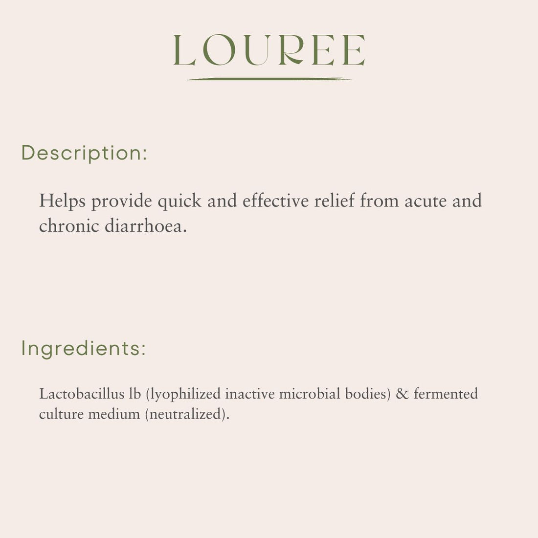 Lacteol Fort Probiotic Supplements (100 Capsules) – Louree