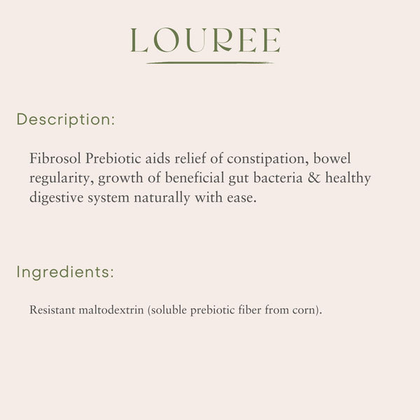 Fibrosol Prebiotic Soluble Fiber Supplement Powder - Louree