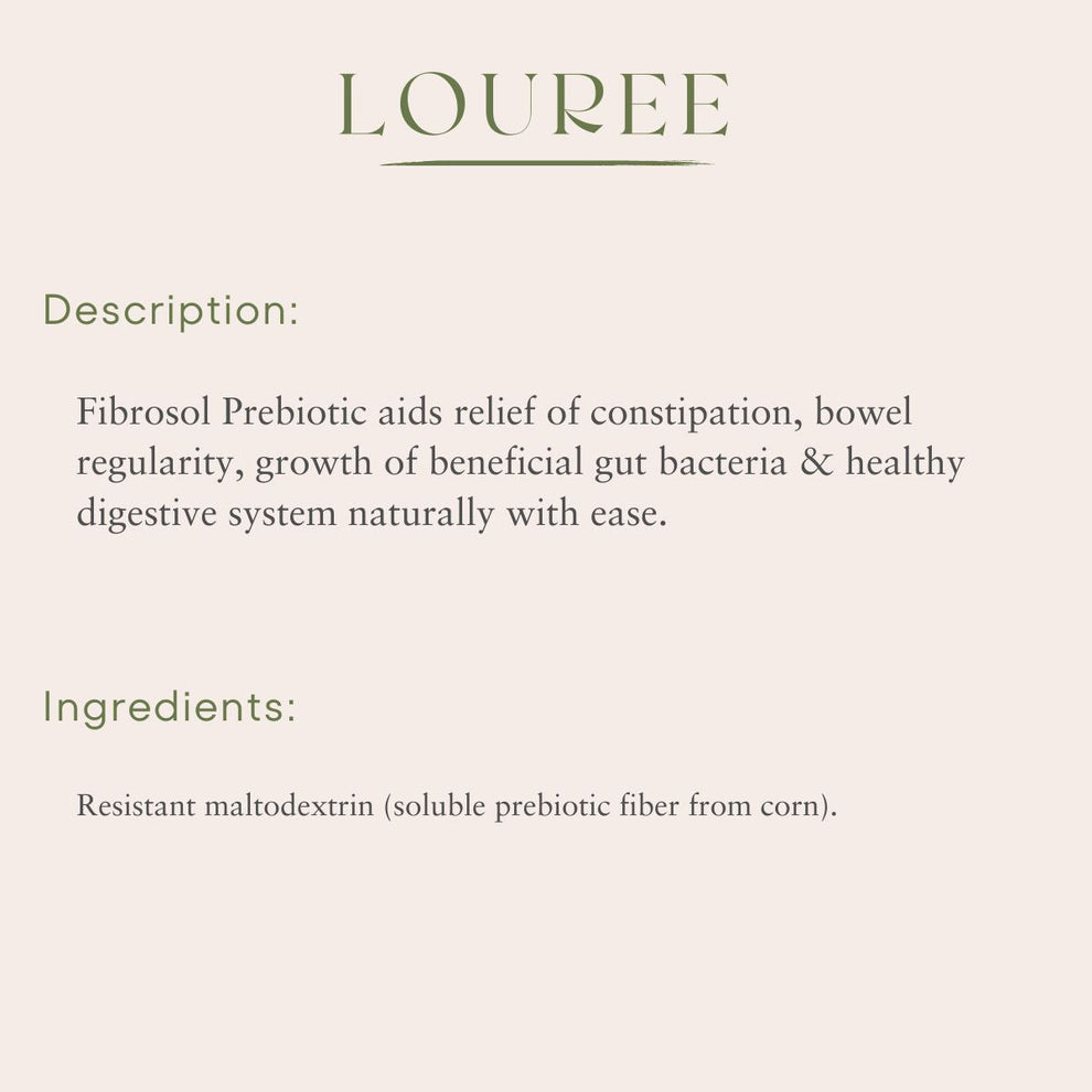 Fibrosol Prebiotic Soluble Fiber Supplement Powder - Louree