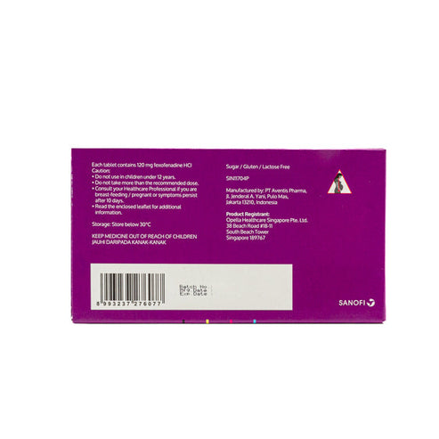 Telfast 120mg (10 Tablets) – Louree
